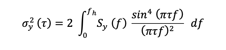 Converting Phase Noise data into Allan Deviation – PTF